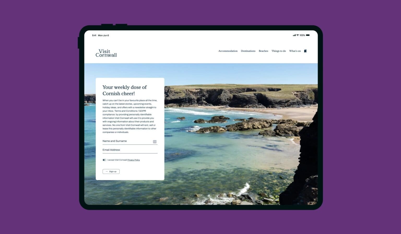 Visit Cornwall | Work | Hiyield